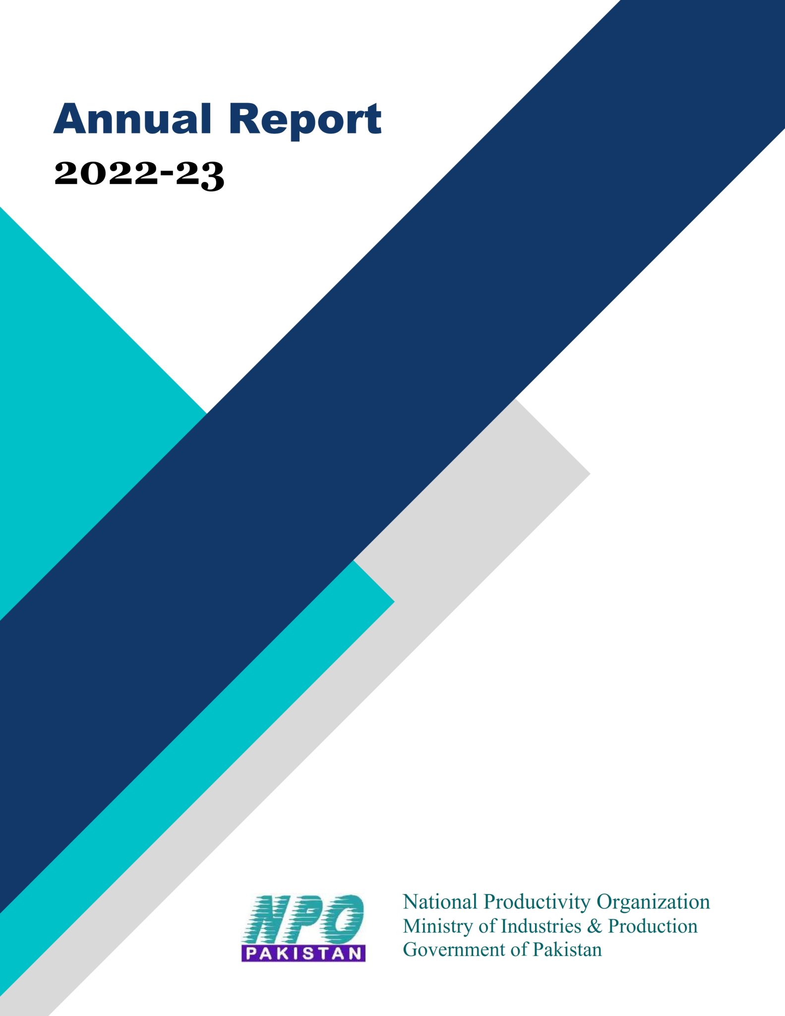 NPO Annual Reports – National Productivity Organization (NPO) Pakistan